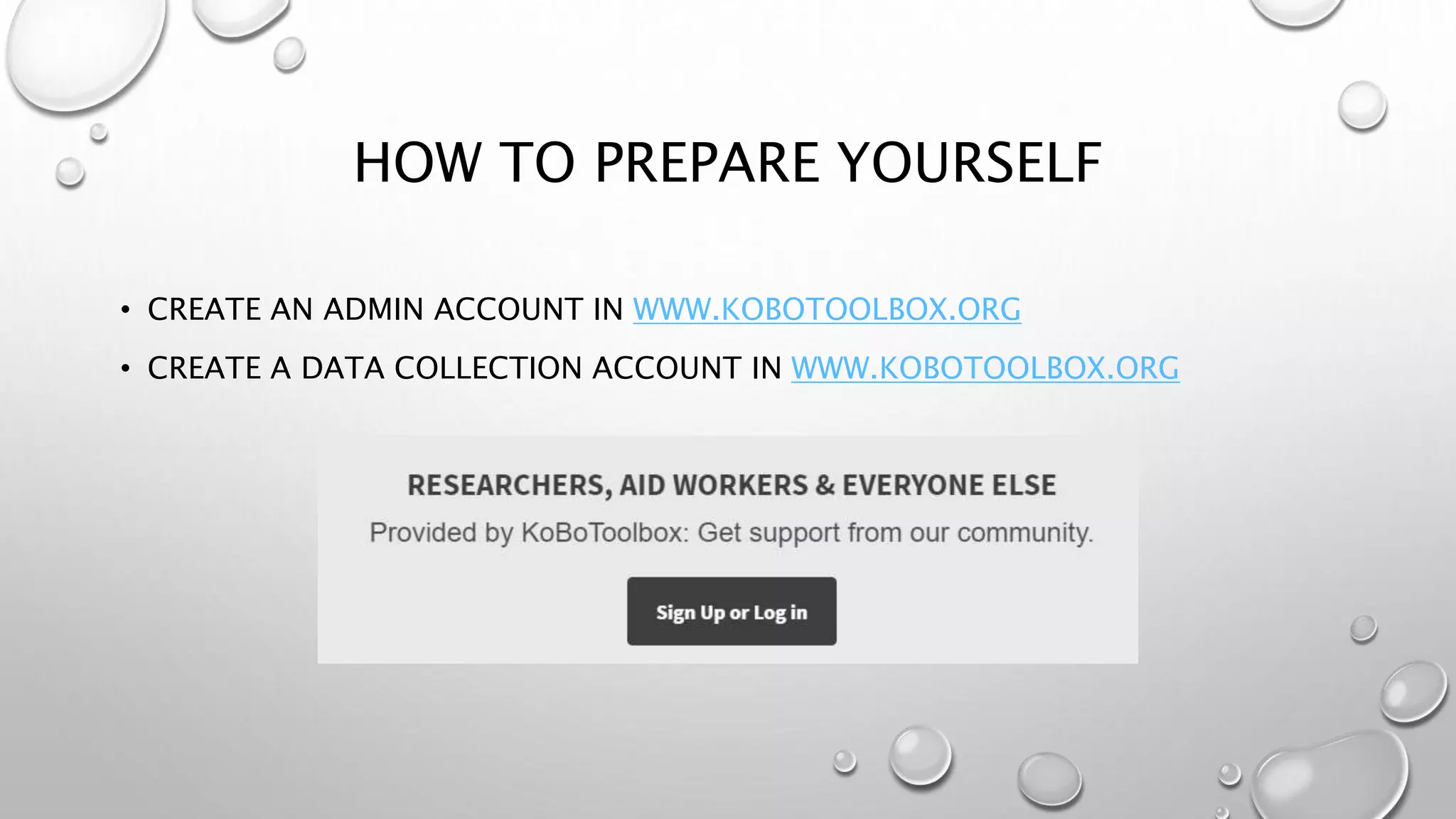 Training on using kobotoolbox for on line or off-line | PPTX