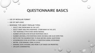 Training on using kobotoolbox for on line or off-line | PPTX