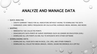 Training on using kobotoolbox for on line or off-line | PPTX