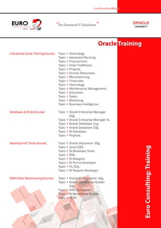 Training oracle university | PDF