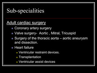 A Career in Cardiac Surgery | PPTX