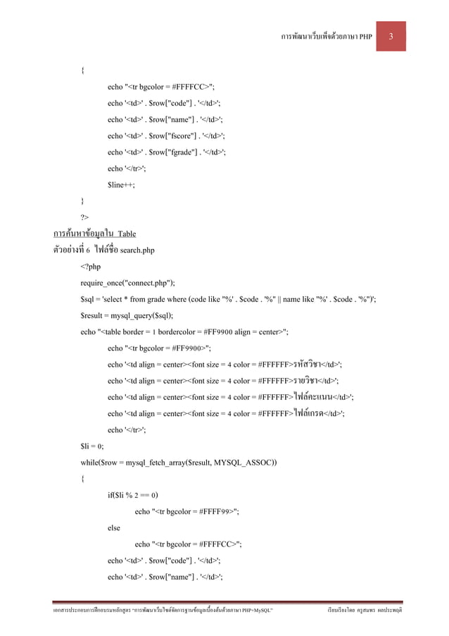 Training php my_sql | PDF