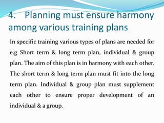 Training plan | PPTX