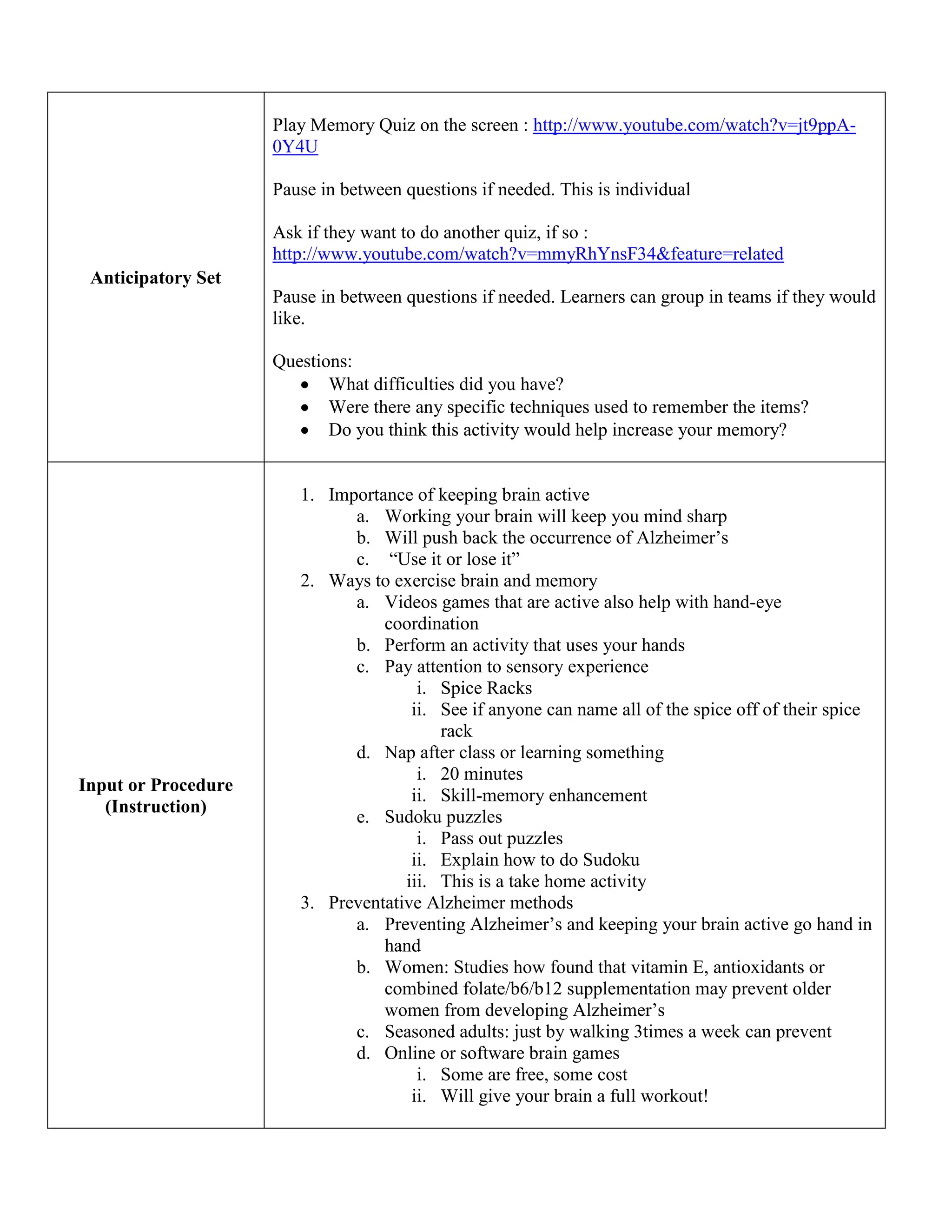 Unit Two Training Plan | PDF | Free Download