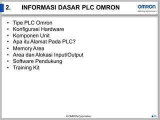 Materi Dasar Pelatihan PLC Basic (CP2E) OMRON | PPTX
