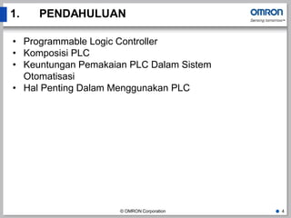 Materi Dasar Pelatihan PLC Basic (CP2E) OMRON | PPTX