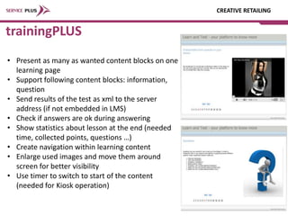 Make your content for eLearning with trainingPLUS | PPT