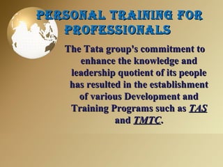 Training policy tata motors | PPT | Professional School | Postgraduate ...