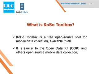 Training on Develop Mobile Data Collection Solutions using Kobo Toolbox | PDF