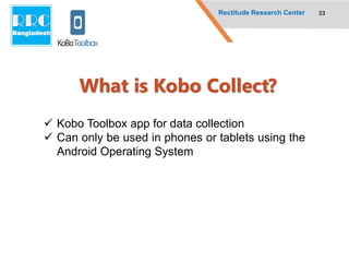 Training on Develop Mobile Data Collection Solutions using Kobo Toolbox | PDF