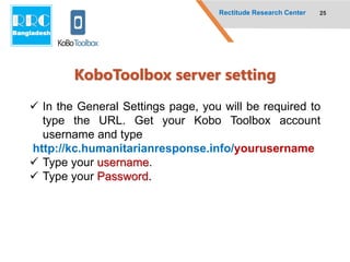 Training on Develop Mobile Data Collection Solutions using Kobo Toolbox | PDF