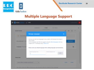 Training on Develop Mobile Data Collection Solutions using Kobo Toolbox ...