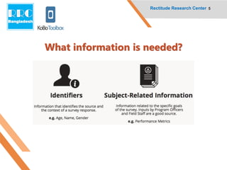 Training on Develop Mobile Data Collection Solutions using Kobo Toolbox | PDF