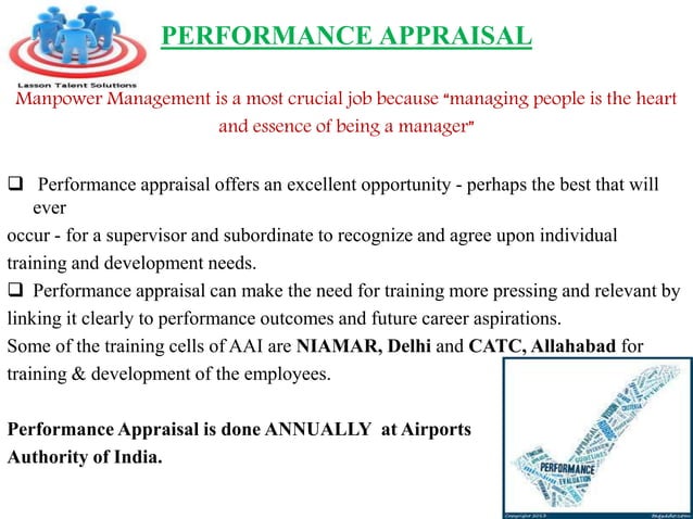 Performance aPPRAISAL at AAI ppt | PPTX | Air Travel | Travel Type