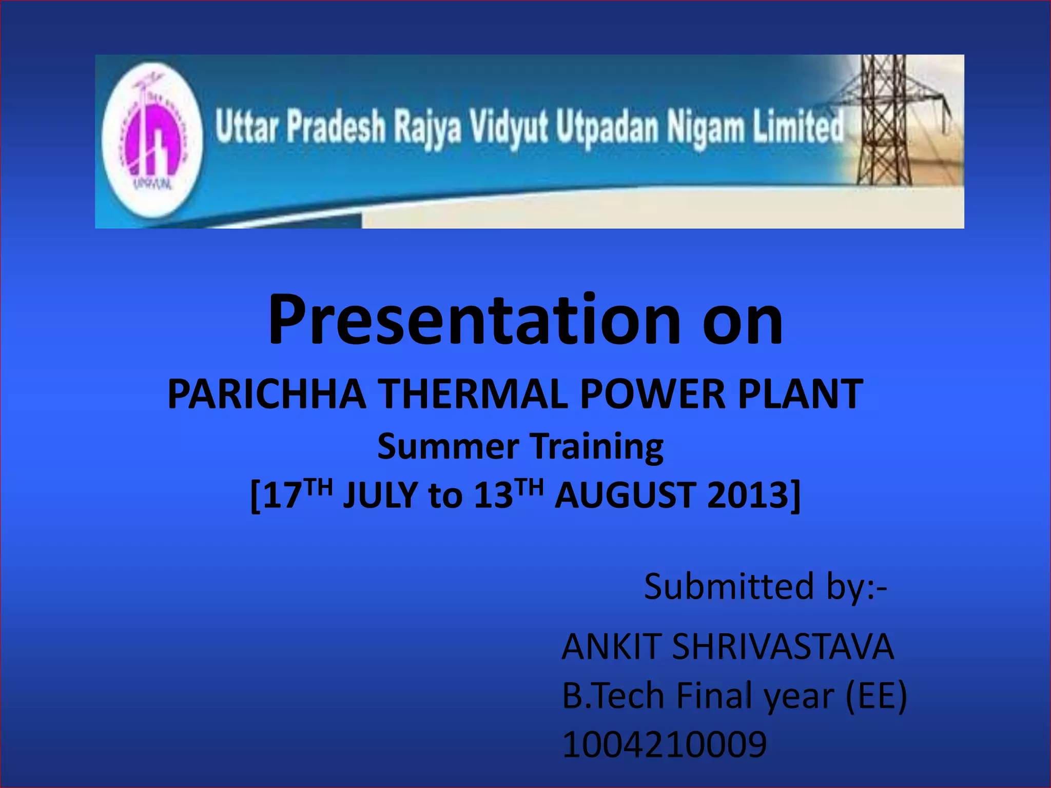 Parichha thermal power point PPT | PPTX