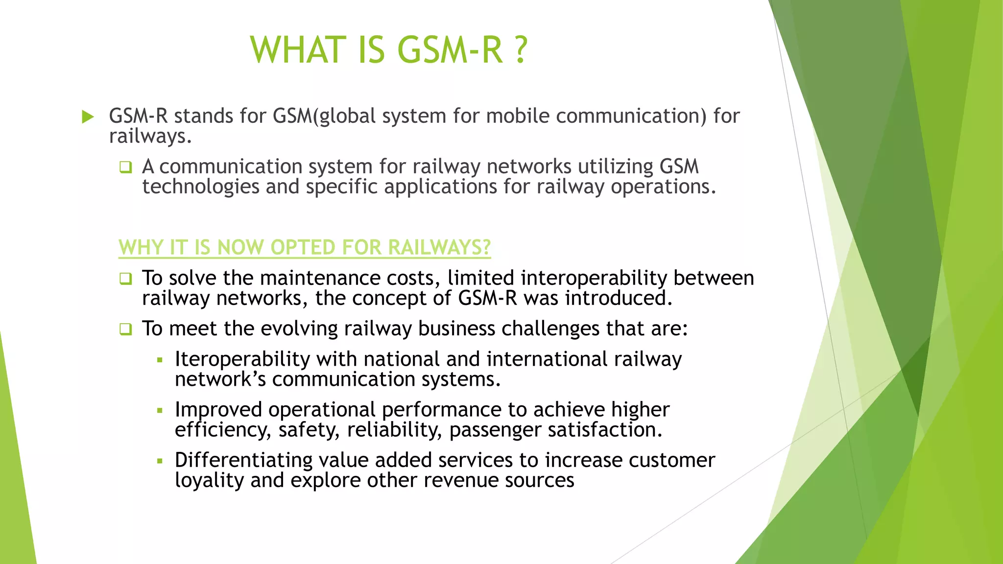 signals and GSM-R in railway ppt | PPTX