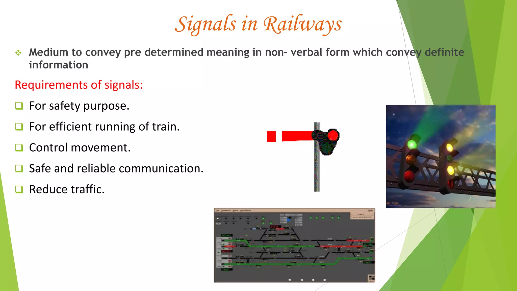 signals and GSM-R in railway ppt | PPTX