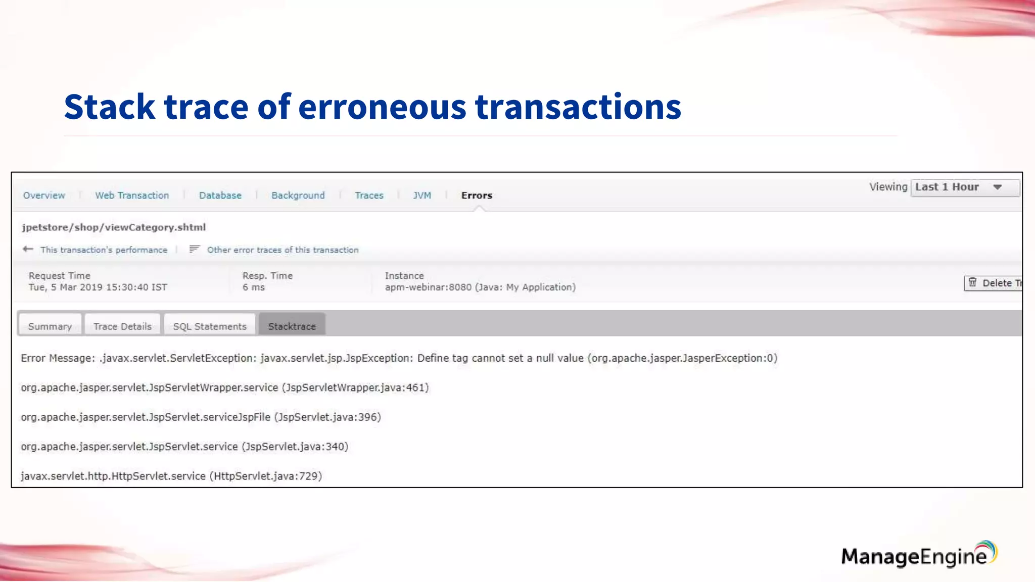 Application Performance Monitoring with code level diagnostics | PPT