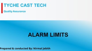 Training ppt Alarm limits in process manufacturing | PPTX
