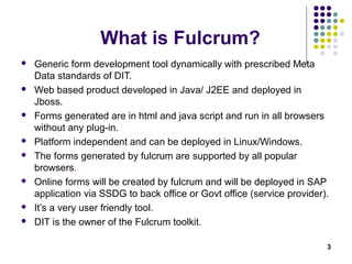 Fulcrum eForm Creation Tool | PPT