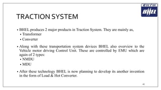 BHEL Training Presentation | PPTX