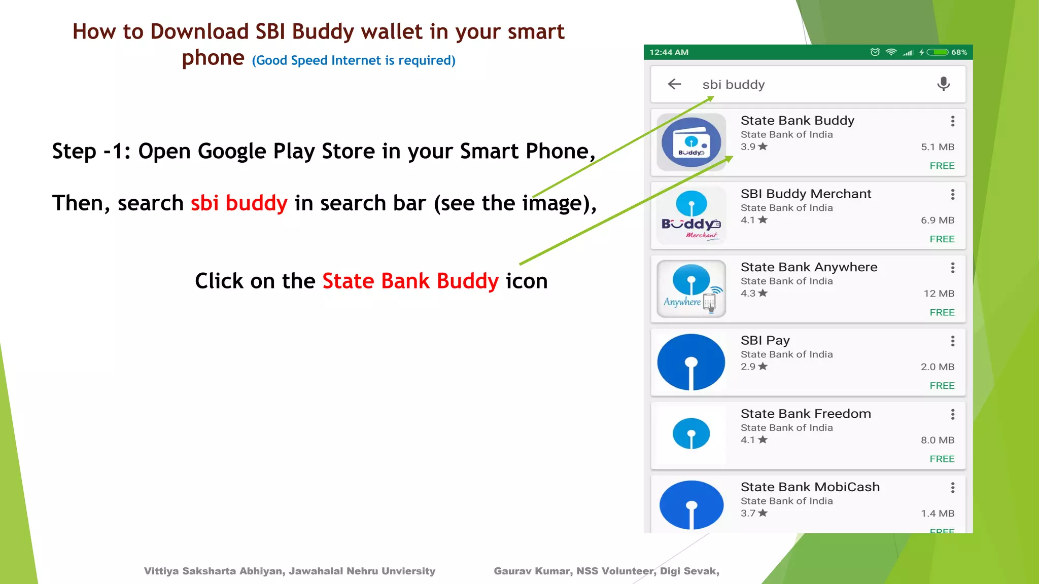 Training presentation on How to use BHIM SBI Pay UPI, SBI Buddy/Paytm ...