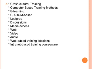 Training presentation | PPT