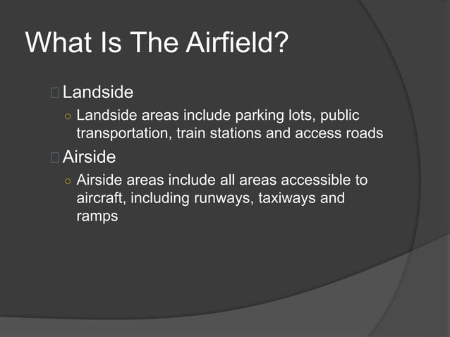 Training presentation - How to drive on the Airfield | PPTX