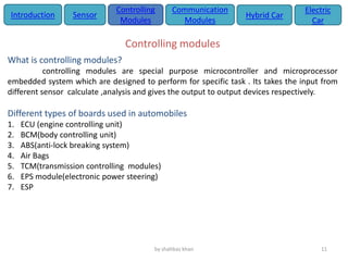Electronics in car, hybrid car and electric vehicle | PPTX | Green ...