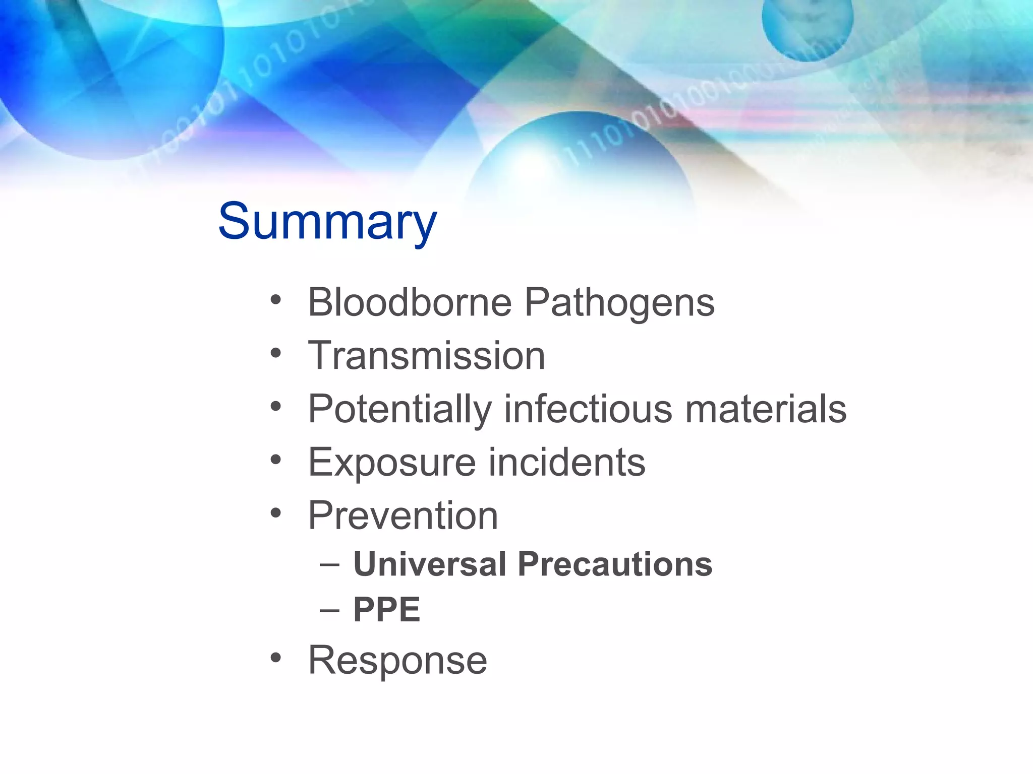 Training presentation bloodborne pathogens | PPT