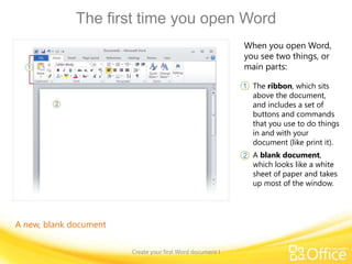 training presentation - create your first word document i.pptx