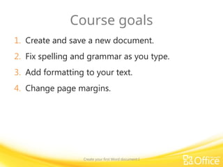 training presentation - create your first word document i.pptx