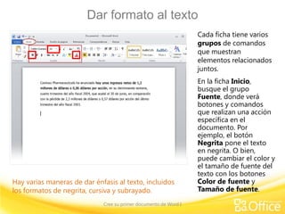 Introduccion al entorno de Word | PDF