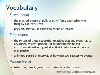 Training Presentation Time Management | PDF