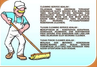 TRAINING PRESENTATION CLEANING SERVICE 1.ppt