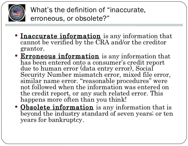 Credit Restoration Presentation
