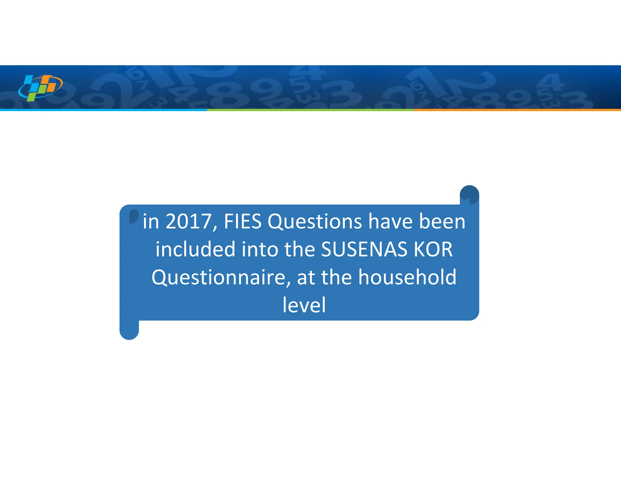TRAINING PRESENTATION ON MEASURING THE FOOD INSECURITY EXPERIENCE SCALE ...