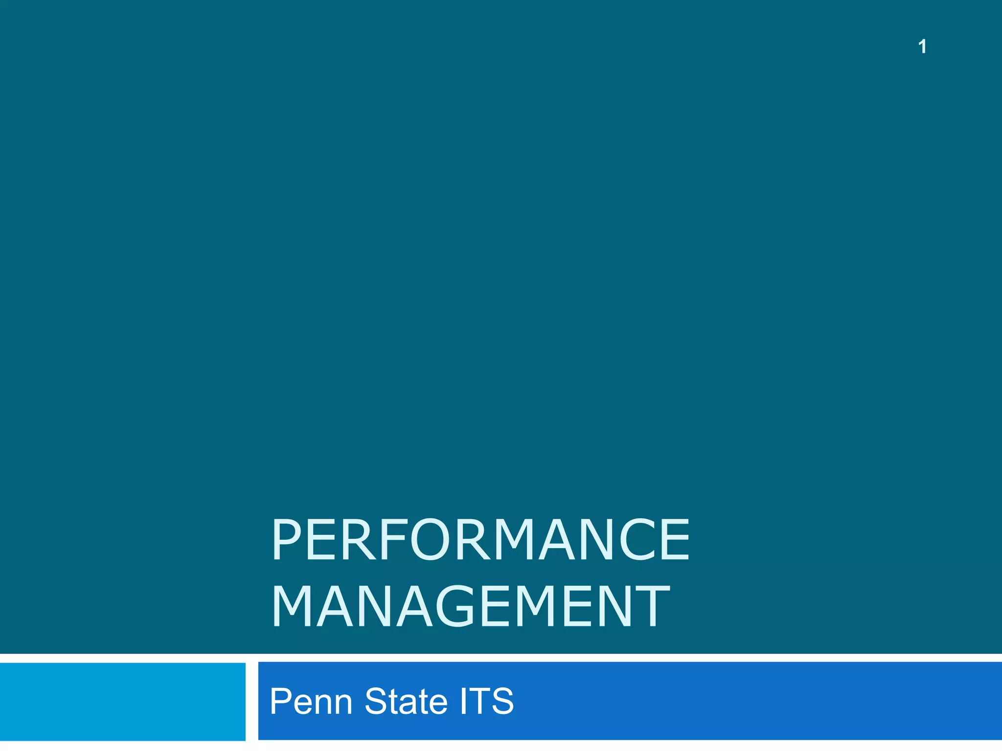 Manager Performance Management Training | PPTX