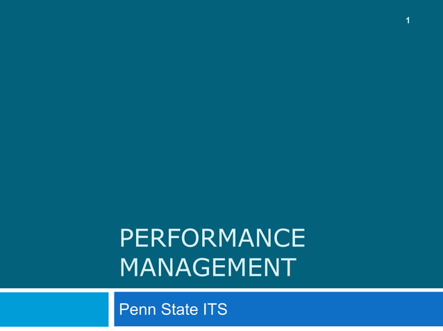 Manager Performance Management Training | PPTX
