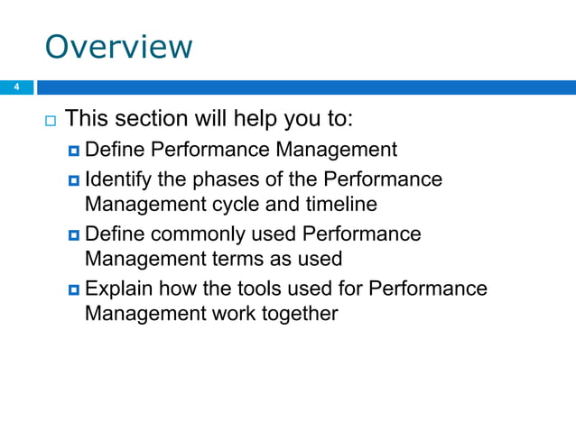 Manager Performance Management Training | PPTX
