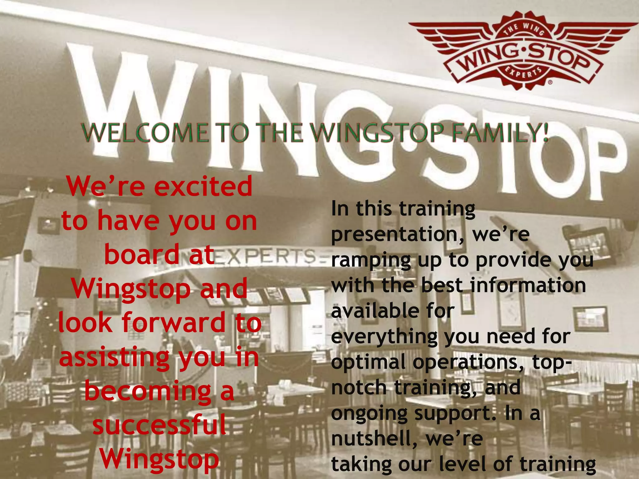 Training Wingstop | PPTX