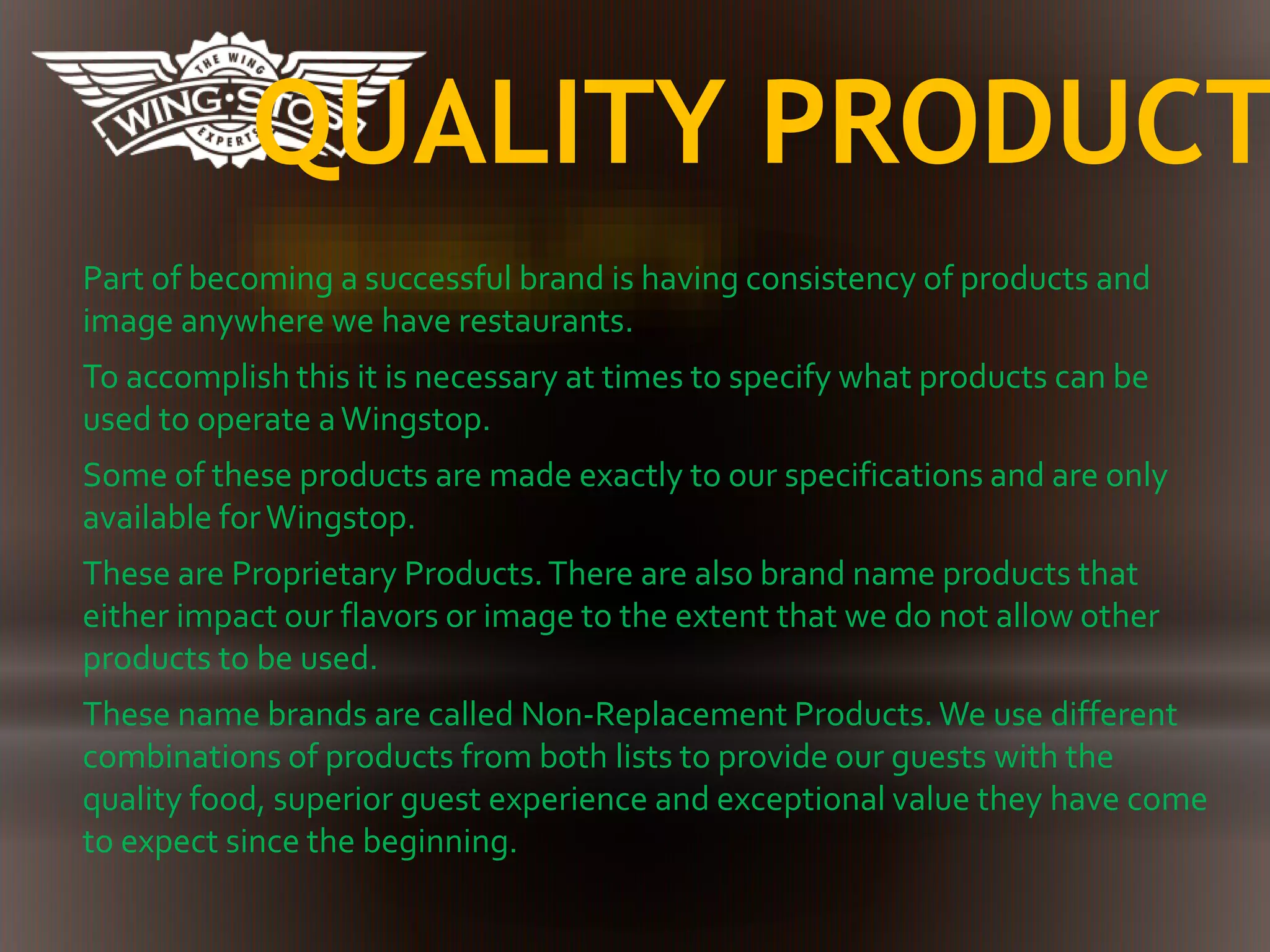 Training Wingstop | PPTX