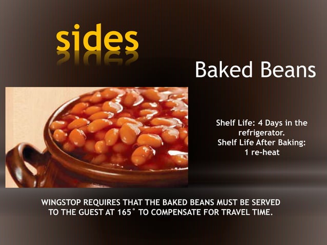 Training Wingstop | PPTX | Cooking | Food & Drink