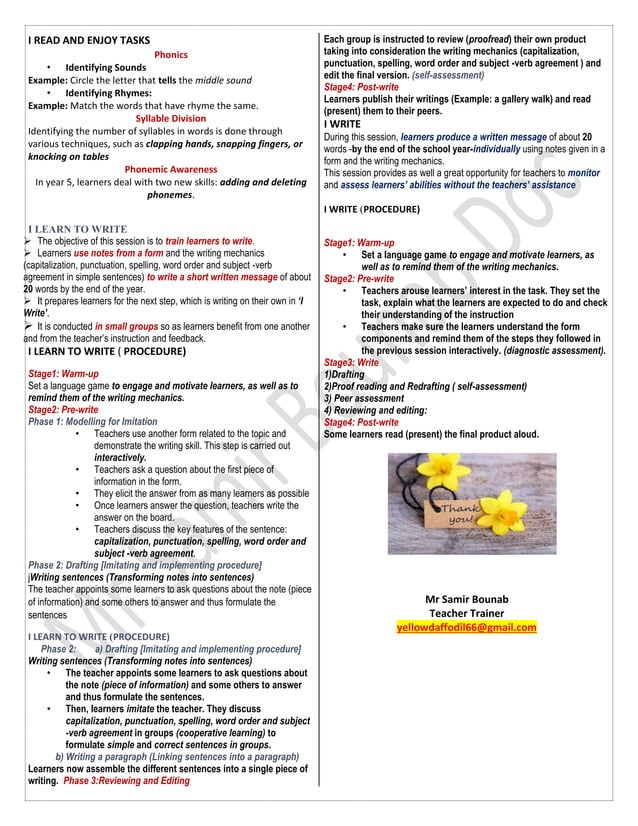 Training Primary School Teachers 5PS Didactic Guide & Syllabus teacher handout.pdf | Primary ...