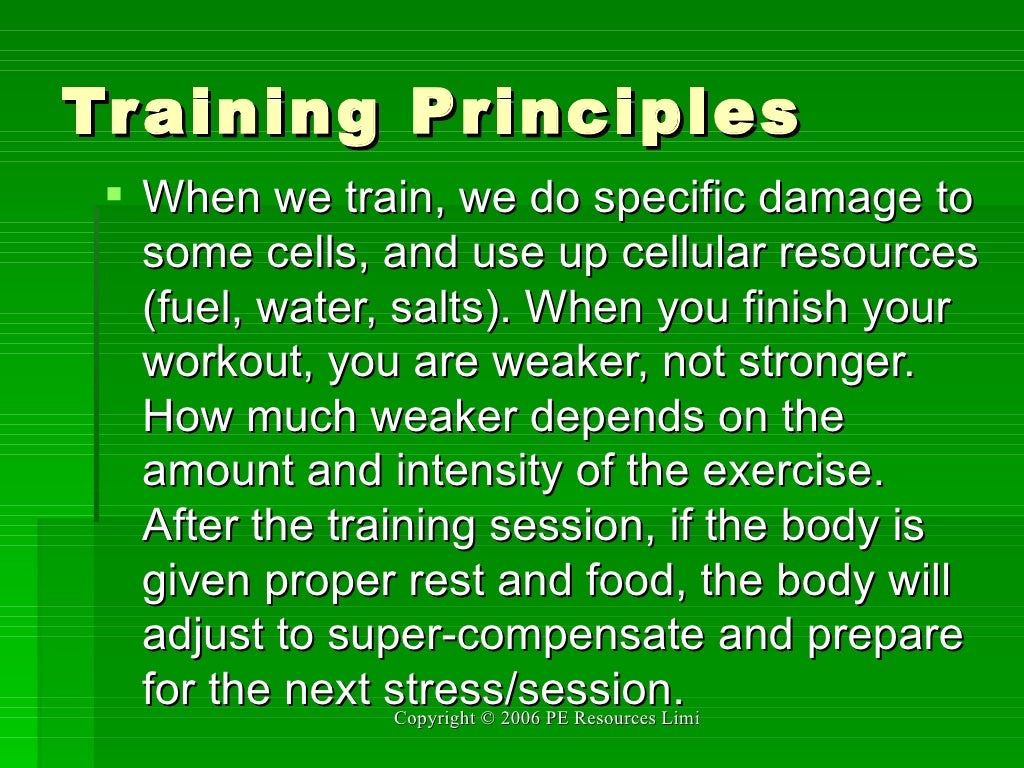 Training Principles1