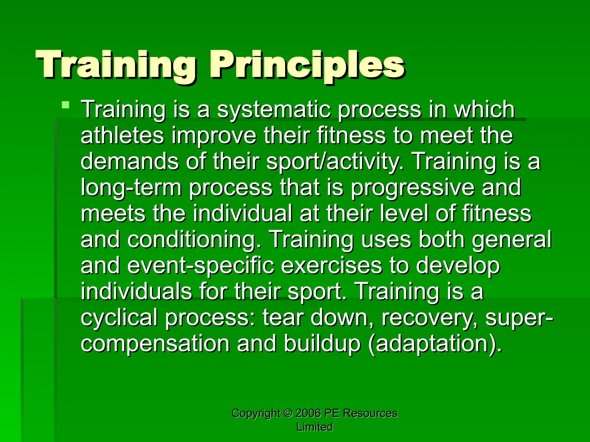 Training principles1-1.ppt by Mr. Lelisa | PPT
