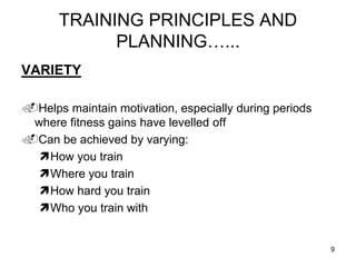 TRAINING PRINCIPLES AND PLANNING powerpoint.ppt