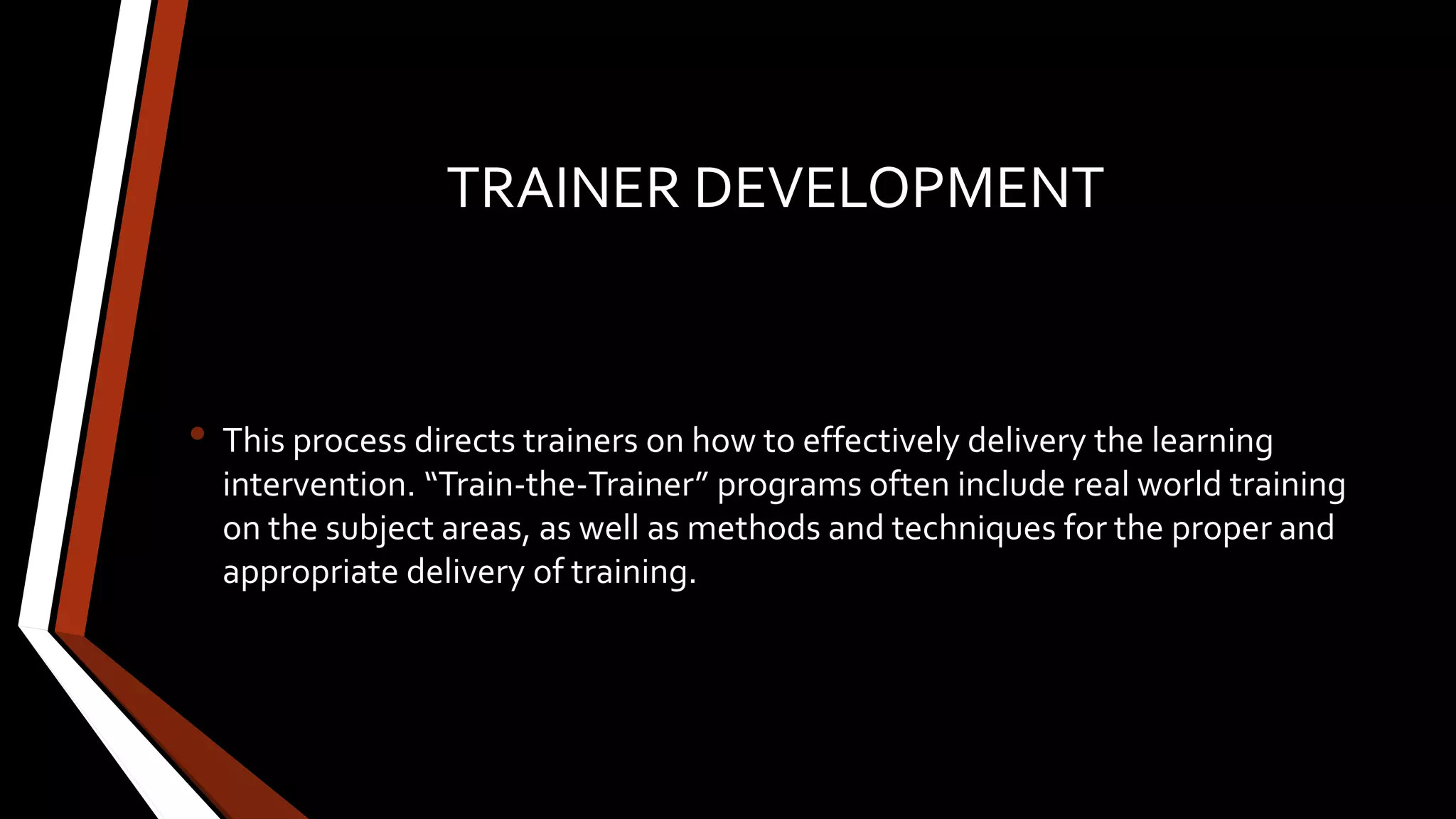 Training Process Framework | PDF