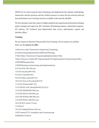 pure practical Telecoms/ICT training in Nigeria | PDF