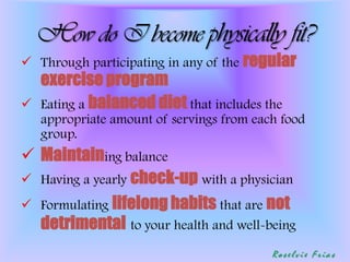 Be fit! Transform Yourself | PPT